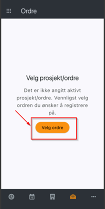 Mobile Worker på mobil - oversikt menyer – Devinco AS